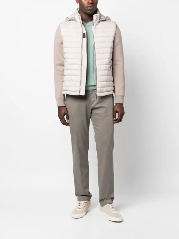 MOORER Padded Bomber Jacket - Neutrals