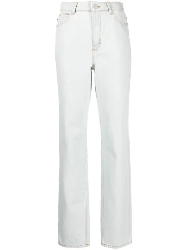 GESTUZ Mid-rise Straight-leg Jeans