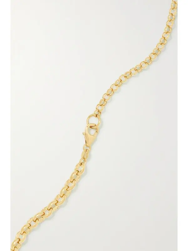 FOUNDRAE Love 18-karat Diamond Belcher Chain Necklace