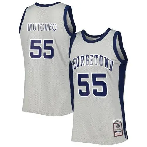 Mitchell & Ness Dikembe Mutombo Georgetown Hoyas 1990/91 Swingman Jersey