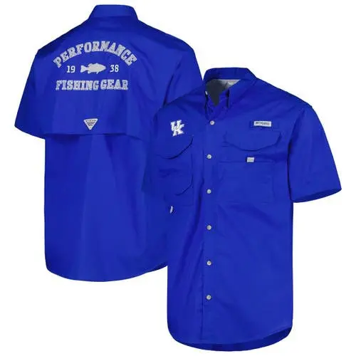 Columbia Kentucky Wildcats Bonehead Button-up Shirt
