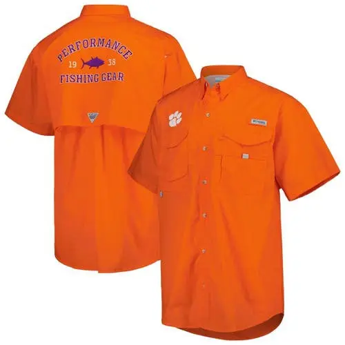 Columbia Clemson Tigers Bonehead Button-up Shirt