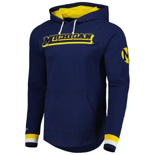 Mitchell & Ness Michigan Wolverines Legendary Raglan Pullover Hoodie