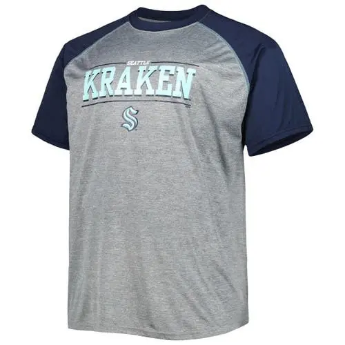Profile Seattle Kraken Big & Tall Logo Raglan T-shirt