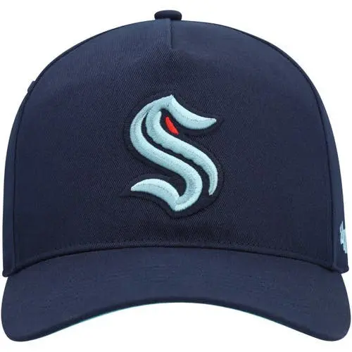 '47 Deep Sea Blue Seattle Kraken Primary Hitch Snapback Hat