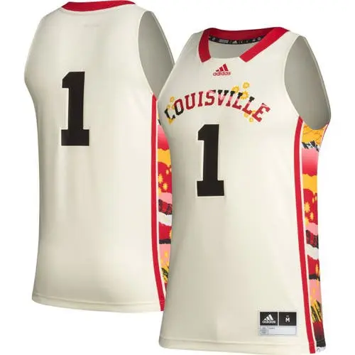 Adidas 1 Louisville Cardinals Honoring Black Excellence Basketball Jersey - Khaki