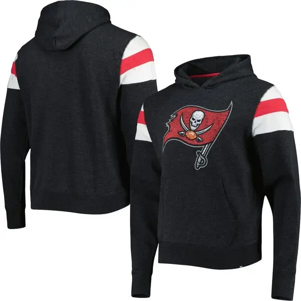 '47 Heathered Tampa Bay Buccaneers Premier Nico Pullover Hoodie