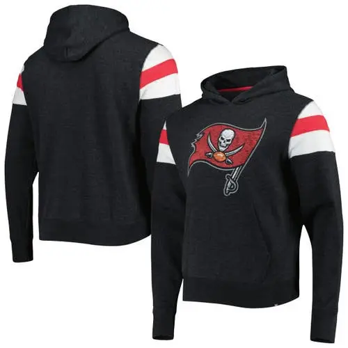 '47 Heathered Tampa Bay Buccaneers Premier Nico Pullover Hoodie