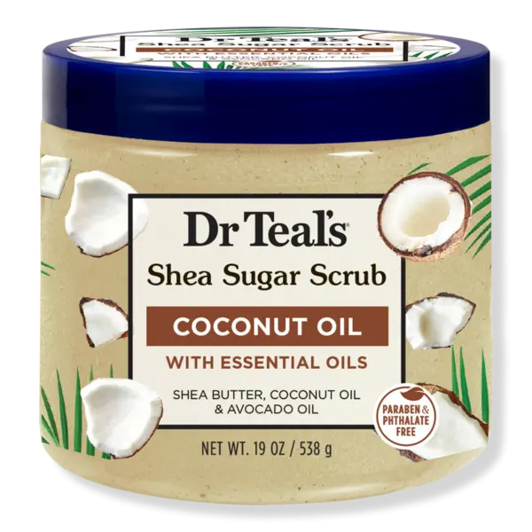 DR TEAL'S Shea Sugar Body Scrub With Coconut Oil And Essential Oils - One-color