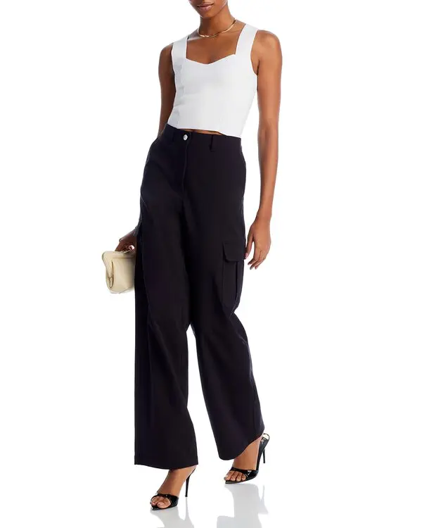A.L.C. Jordana Cropped Tank - White