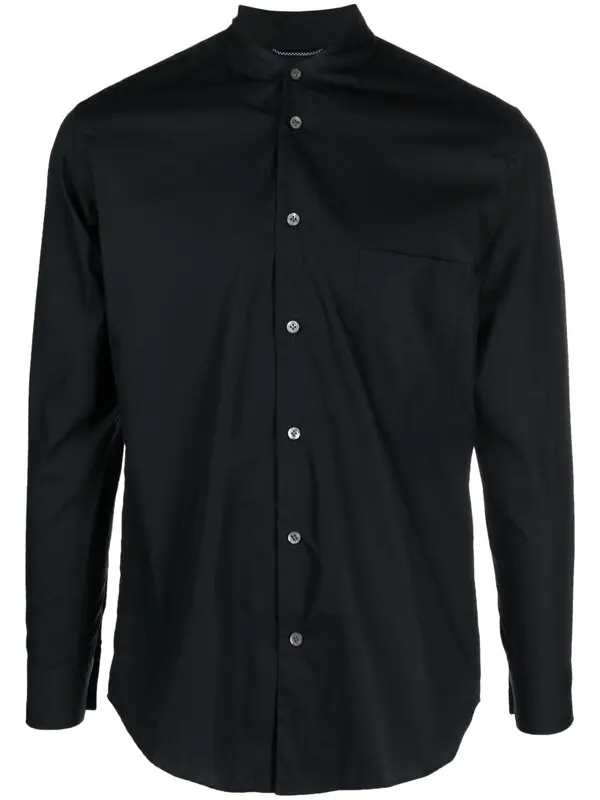 TINTORIA MATTEI 954 Band-collar Cotton Shirt