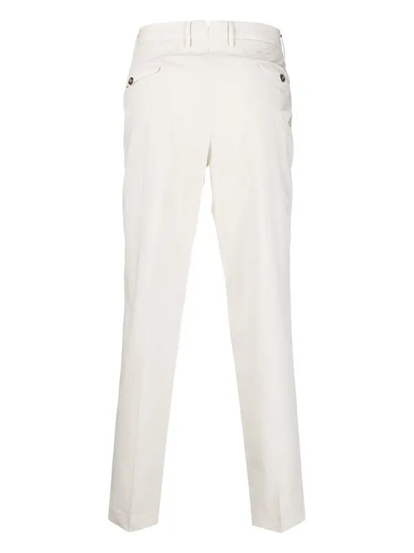 DELL'OGLIO Slim-cut Chino Trousers - Neutrals