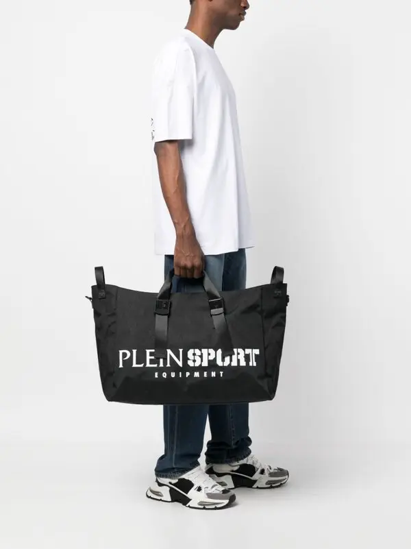 PLEIN SPORT Logo-print Tote Bag