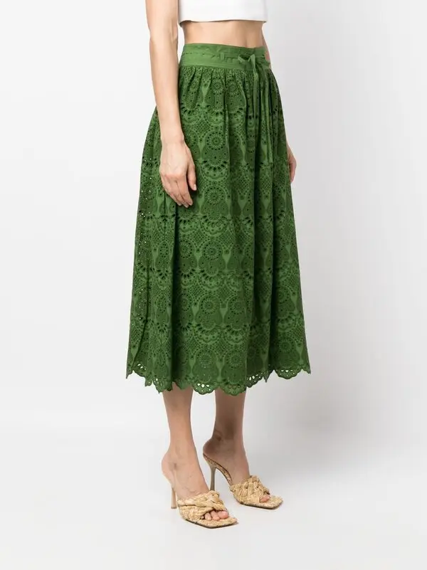 Ulla Johnson Clarabella Eyelet-detail Skirt