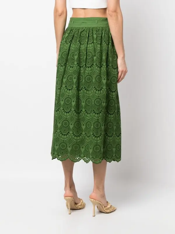 Ulla Johnson Clarabella Eyelet-detail Skirt
