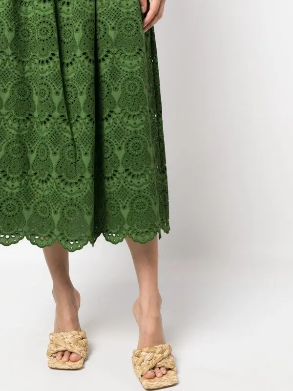 Ulla Johnson Clarabella Eyelet-detail Skirt