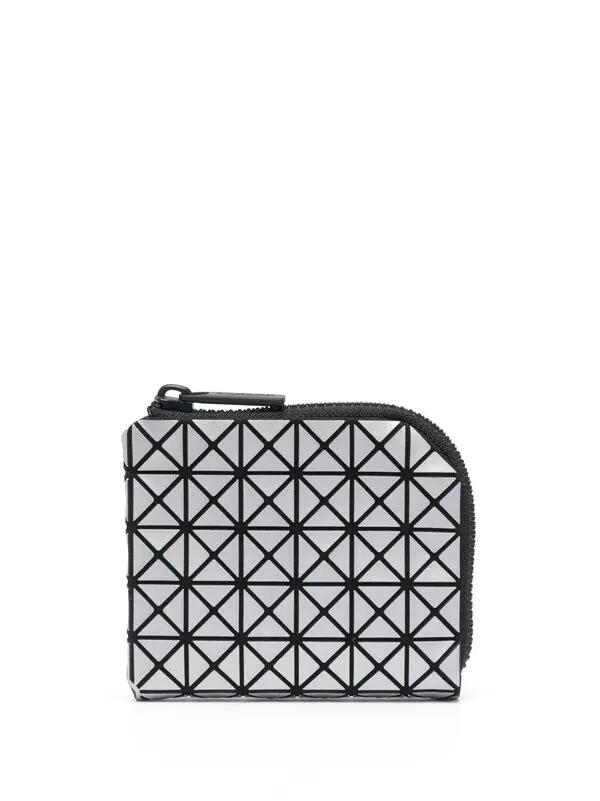 Issey Miyake Geometric-design Wallet - Silver