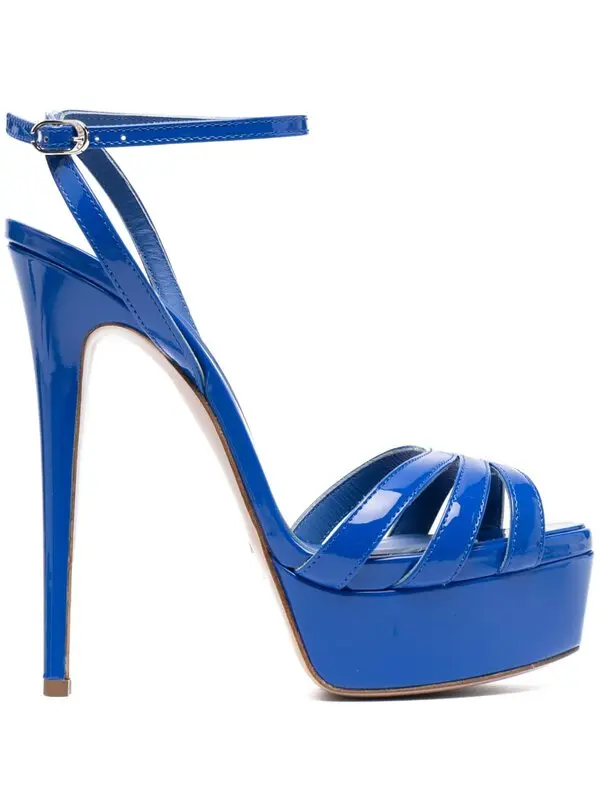 LE SILLA Lola 140mm Sandals - Blue