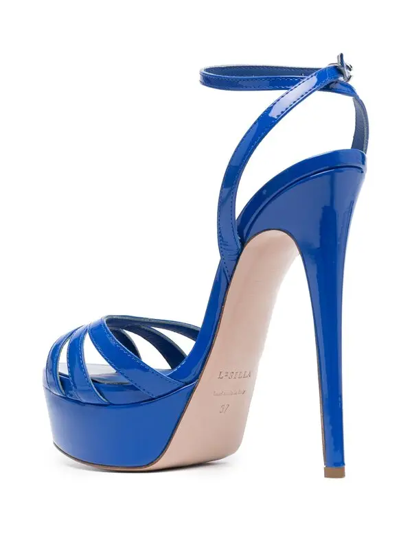 LE SILLA Lola 140mm Sandals - Blue