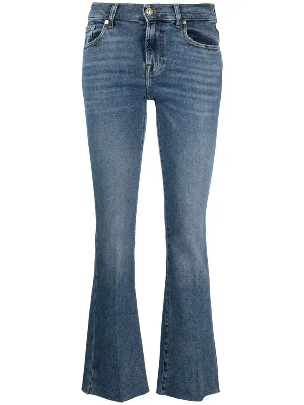 7 For All Mankind Logo Patch Bootcut Jeans