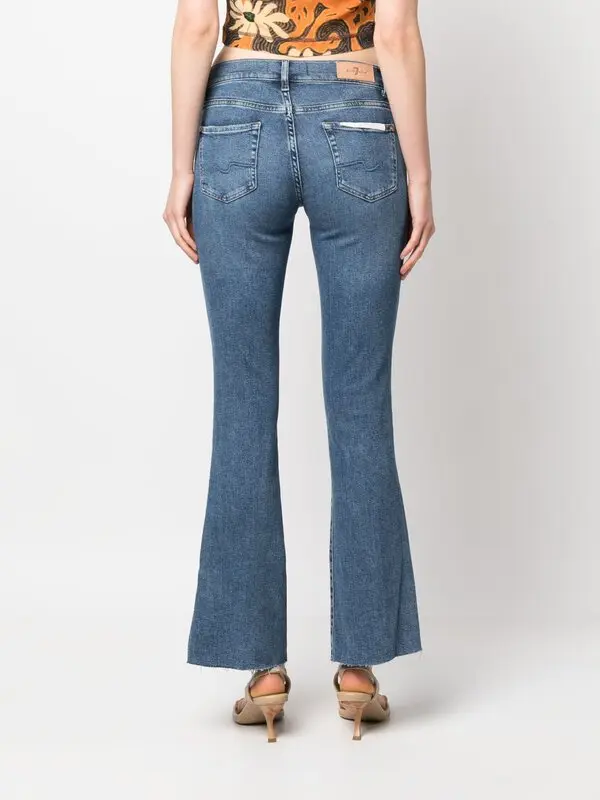 7 For All Mankind Logo Patch Bootcut Jeans