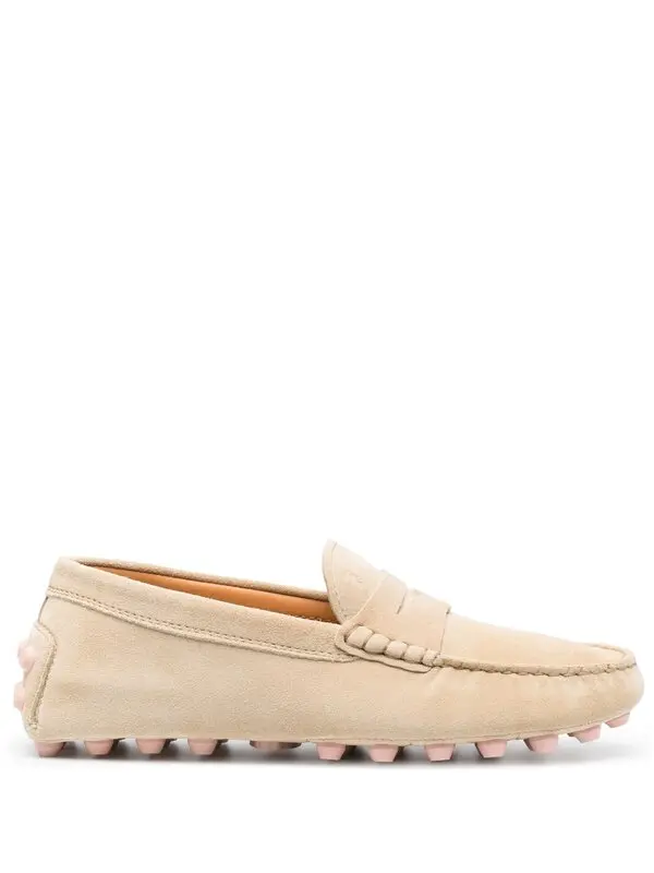TOD'S Almond-toe Loafers - Neutrals