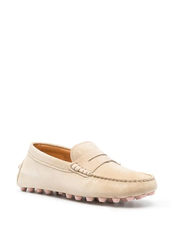 TOD'S Almond-toe Loafers - Neutrals