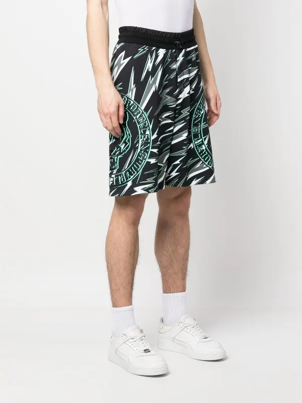 PLEIN SPORT Tiger-print Jogging Shorts