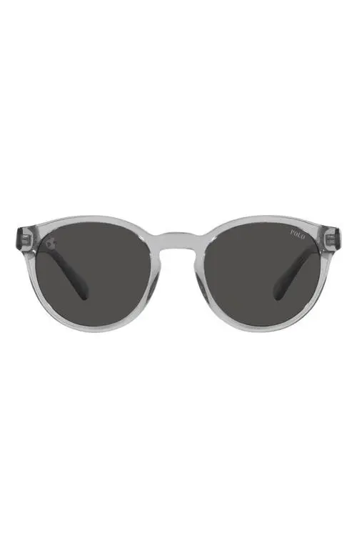 Polo Ralph Lauren 51mm Round Sunglasses - Dark Grey