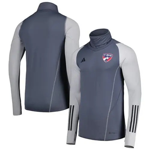 Adidas Fc Dallas Warm Raglan Cold.rdy Top - Gray