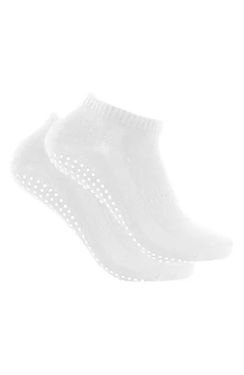 STEMS 2-pack Gripper Ankle Socks - White