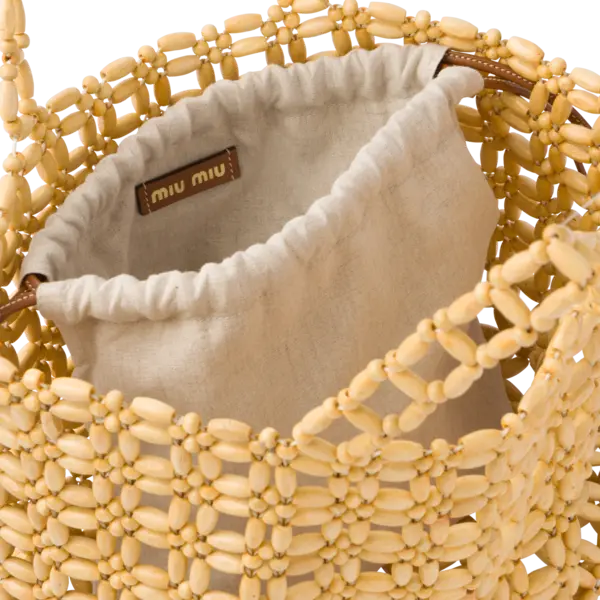 Miu Miu Wood Bead Handbag