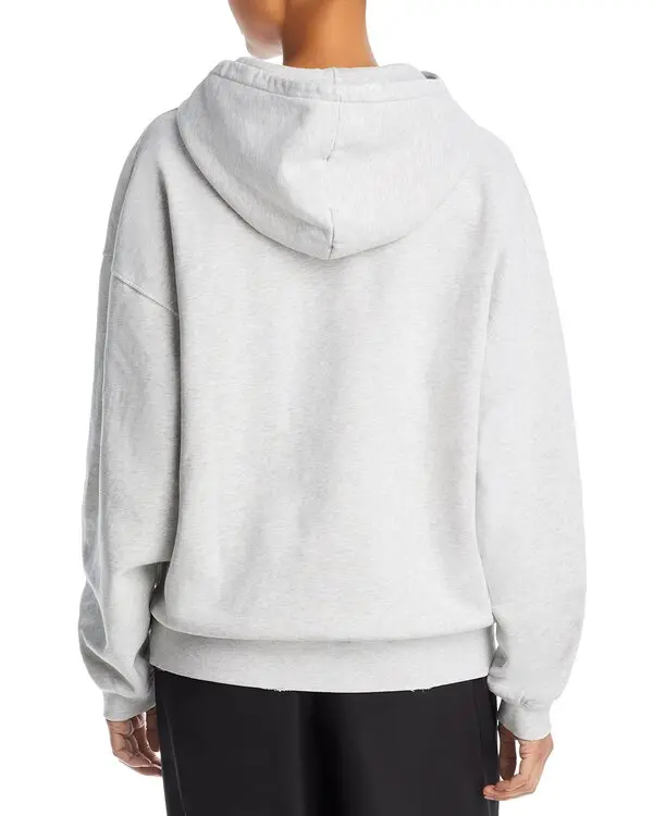 ANINE BING Harvey Logo Hoodie - Grey Melange