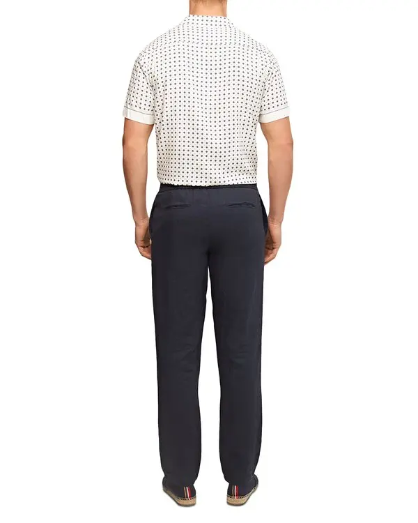 Orlebar Brown Cornell Tailored Fit Linen Trousers - Night Iris Ii