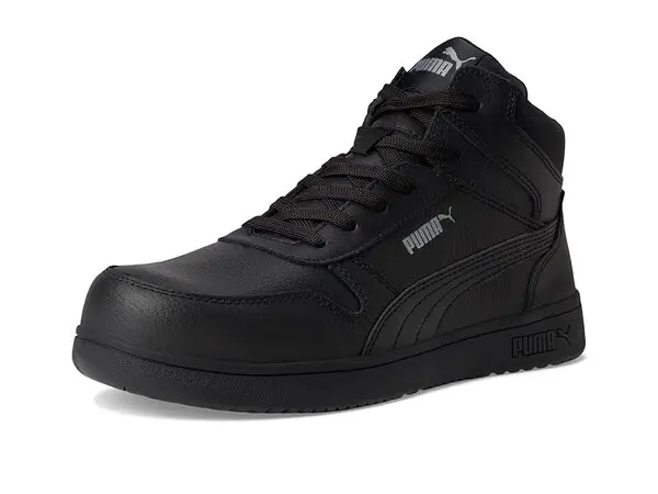 PUMA SAFETY Frontcourt Leather Mid Astm Eh Lace Up Shoes