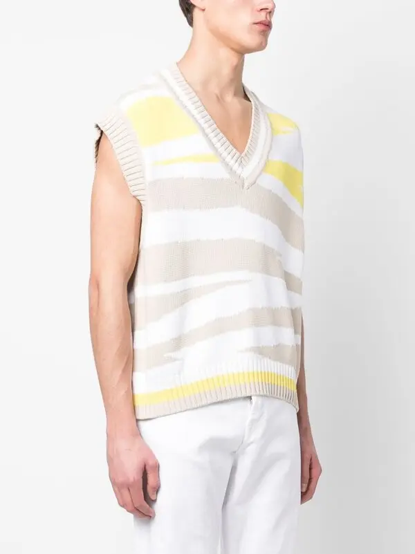 Missoni Knitted Zebra-print Vest
