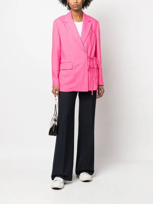 MSGM Wrap Blazer - Pink