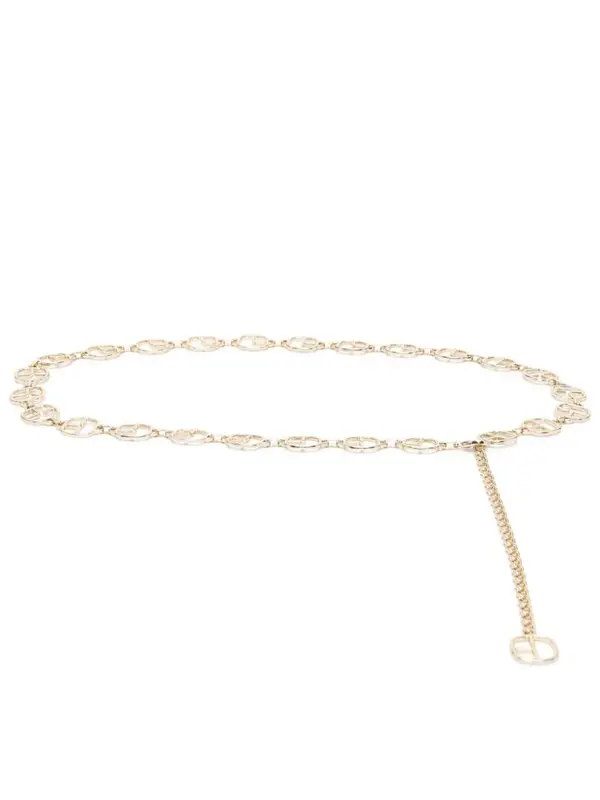 Claudie Pierlot Chain Monogram Belt - Gold