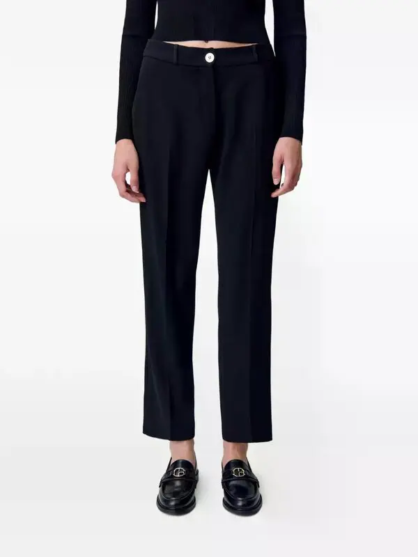 Claudie Pierlot Cropped Tailored Trousers - Black