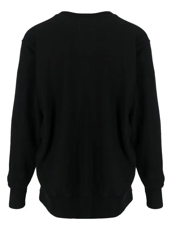 LES TIEN Ribbed-detail Long-sleeved Sweatshirt