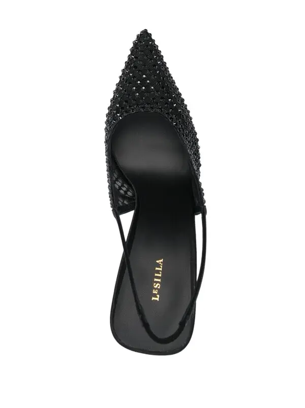 LE SILLA Gilda 100mm Slingback Pumps - Black