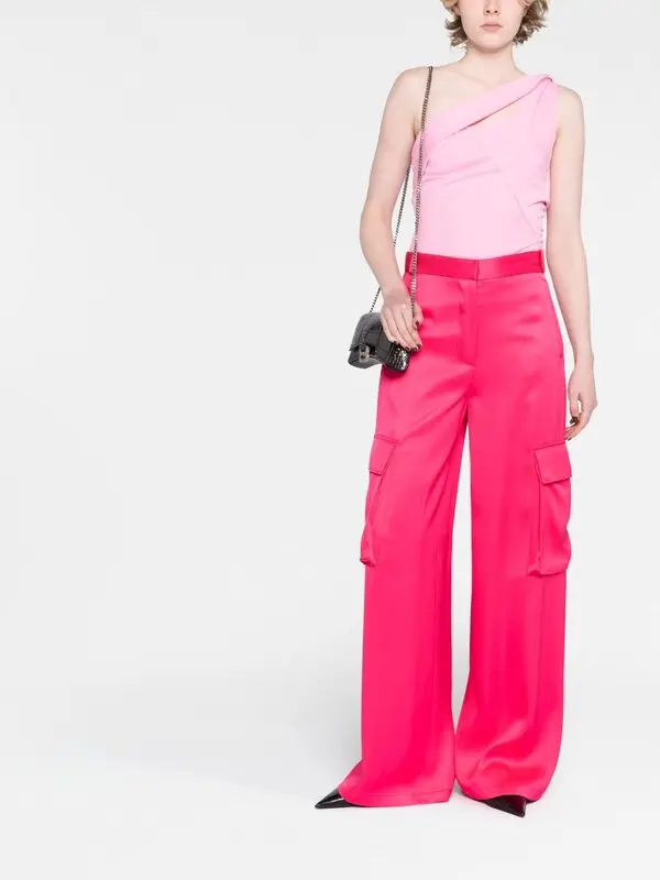 Versace Wide-leg Cargo Trousers - Pink