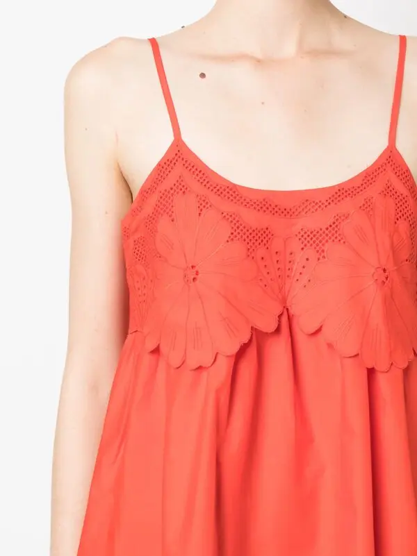 TWINSET Broderie Anglaise Poplin Top