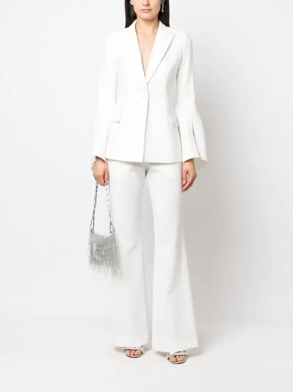 Prabal Gurung Slit-sleeve Blazer - White