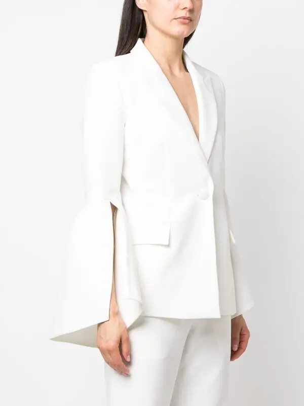 Prabal Gurung Slit-sleeve Blazer - White