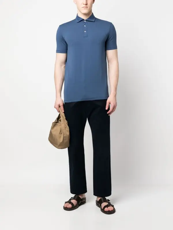 Altea Short-sleeve Polo Shirt - Blue