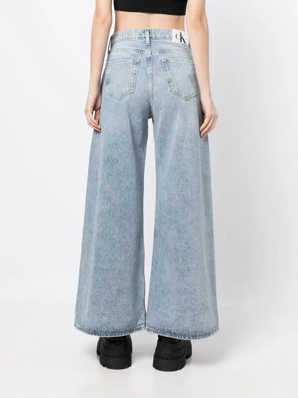 Calvin Klein Low-rise Wide Leg Jeans