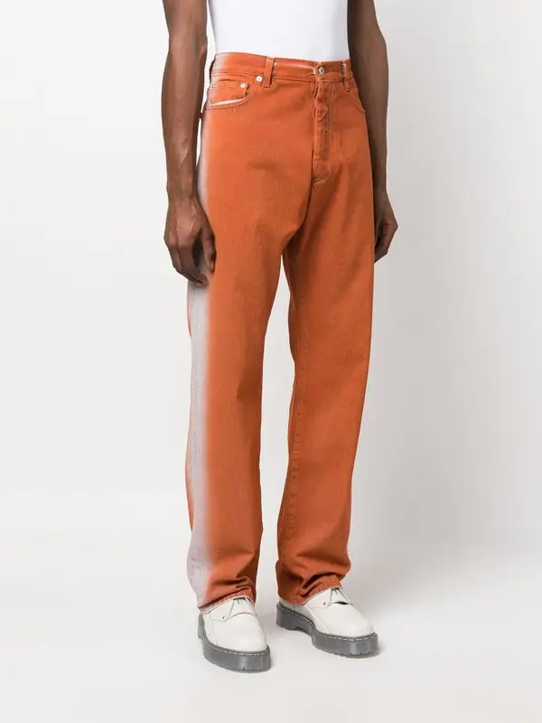 Heron Preston Gradient-effect Straight-leg Jeans