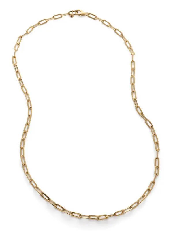 Monica Vinader Gp Paperclip Chain-link Necklace - Gold