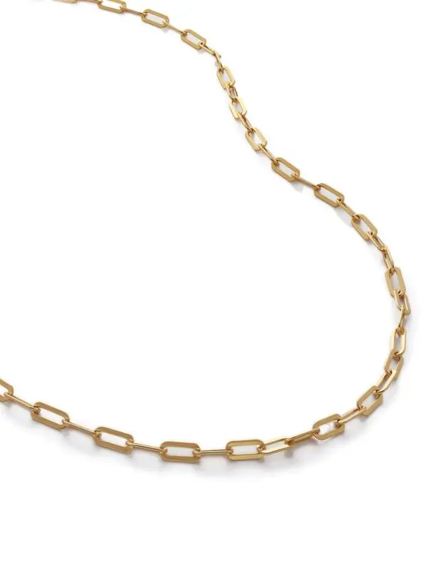 Monica Vinader Gp Paperclip Chain-link Necklace